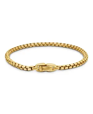 David Yurman 18k Chain Box Chain Flex Bracelet