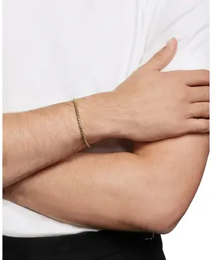David Yurman 18k Chain Box Chain Flex Bracelet