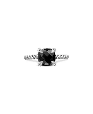 David Yurman Chatelaine Ring With Onyx And Diamonds - Black Onyx