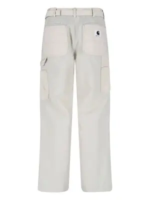 Sacai X Carhartt Wip Double Knee Pants - White