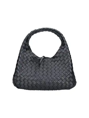 Bottega Veneta Medium Campana Handbag - Black
