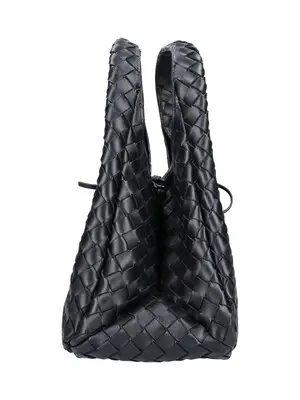 Bottega Veneta Medium Campana Handbag - Black