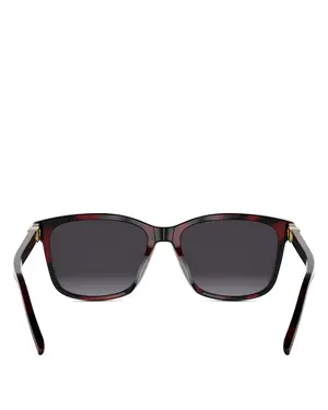 Dior Petit Cd Rectangular Sunglasses - Red Havana/smoke