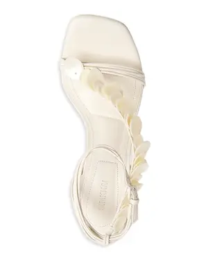 Simkhai Elin Beaded Strappy Sandals - Alabaster