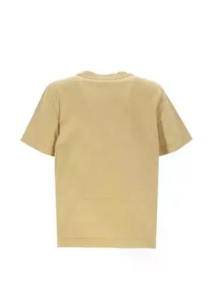 Burberry Logo-embroidered T-shirt - Neutrals