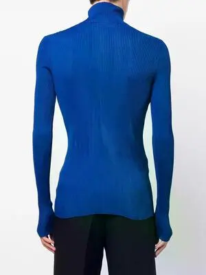 Off-White Long-sleeve Ribbed Top