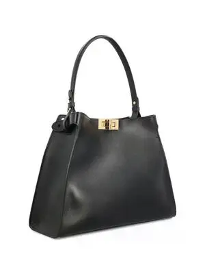Fendi Tote Bag With Twist-lock Fastening - Black
