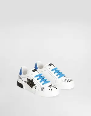 Dolce & Gabbana Portofino Light Nappa Calfskin Sneakers - Multicolor