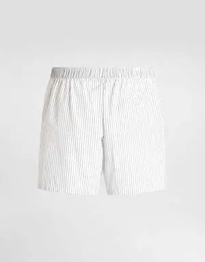 Dolce & Gabbana Striped Cotton Poplin Boxer Shorts