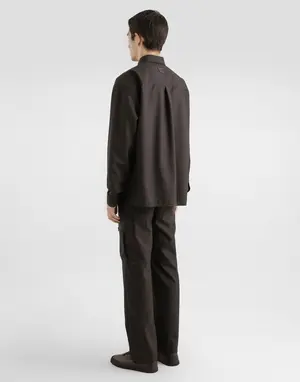Dolce & Gabbana Virgin Wool Canvas Shirt - Multicolor