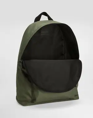 Dolce & Gabbana Nylon Backpack With Dg Patch - Green