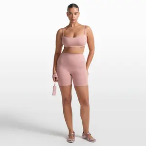 Nike Matte High-waisted 5" Biker Shorts - Pink