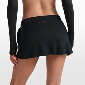 Nike Skims Stretch Knit Wrap Skirt - Black