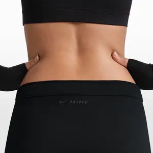 Nike Skims Stretch Knit Wrap Skirt - Black