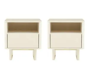 MANHATTAN COMFORT Ella 20' Nightstand Set Of 2 - One-color