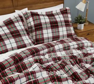 TRULY SOFT Cuddle Warmth Marlon Plaid Full/quee N Comforter Set