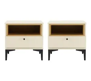 MANHATTAN COMFORT Amara 20' Nightstand Set Of 2 - One-color