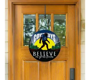 EVERGREEN Bigfoot Believe In Your Nfl Team Hang Ing Sign - One-color
