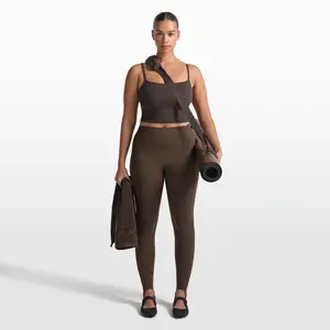 Nike Ribbed Seamless Cami Tank Top - Brown