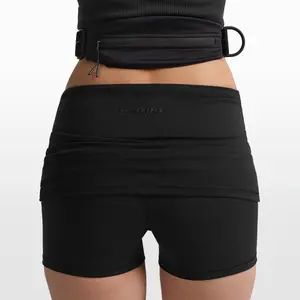 Nike Matte 3" Fold-over Waistband Shorts - Black