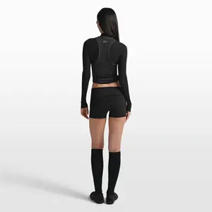 Nike Matte 3" Fold-over Waistband Shorts - Black