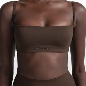 Nike Skims Matte Thin-strap Micro Bra - Brown