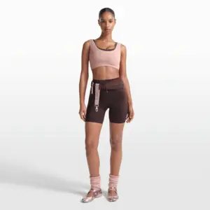 Nike Skims Ribbed Seamless Scoop Bra - Pink
