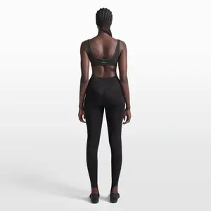 Nike Skims Ribbed Seamless Micro-scoop Bra - Black