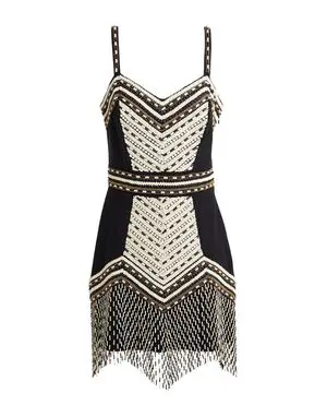 Elisabetta Franchi Crepe Flared Mini Dress