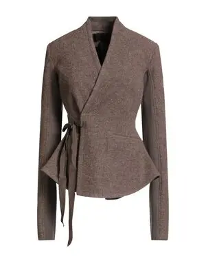 Rick Owens Virgin Wool Jacket - Grey