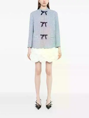 AO YES Gingham Bow Jacket