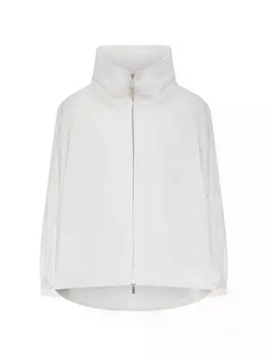 MOORER High-neck Zip Jacket - White