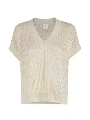 Eleventy V-neck Knit Top