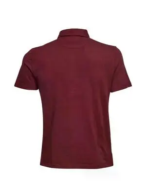 Fedeli Mother-of-pearl Button Polo Shirt - Red