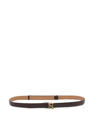 Elisabetta Franchi Logo Buckle Belt - Brown