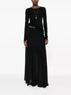 RUOHAN High-waisted Maxi Skirt