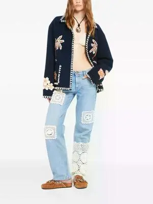 Alanui Embroidered Jacket - Blue