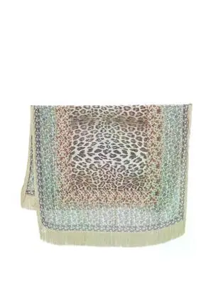 Faliero Sarti Minimal Floral-print Scarf - Green