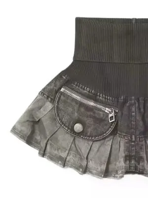 Miss Sixty X Knwls Patchwork Mini Skirt
