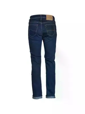 Jacob Cohen Patterned Insert Slim Fit Jeans