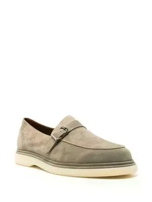 Fratelli Rossetti Buckled Suede Loafers