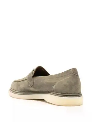 Fratelli Rossetti Buckled Suede Loafers