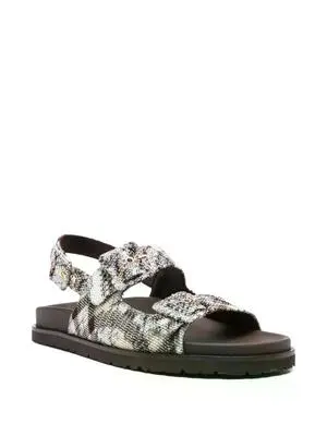 Missoni Buckle Strap Platform Sandals