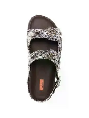 Missoni Buckle Strap Platform Sandals