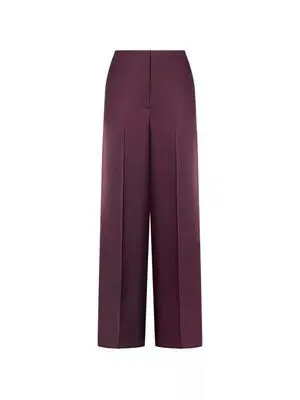 Pinko Wide-leg Satin Trousers - Red