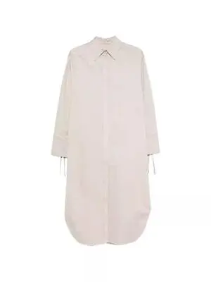 Agnona Cuff-tie Midi Shirt Dress