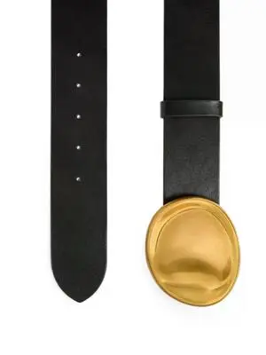 Khaite Buckle Belt Black
