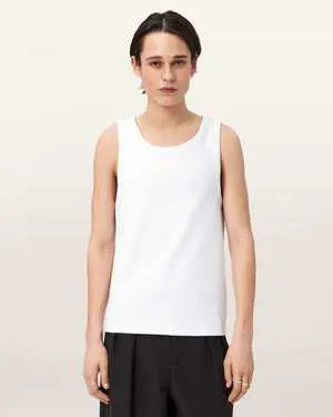 Men's White Crew Neck Vests