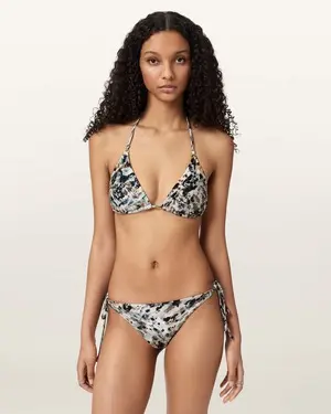 ALLSAINTS Saph Triangle Bikini Top - Brown