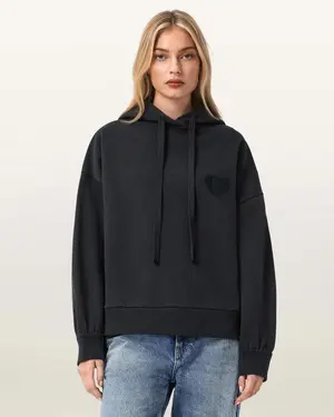 ALLSAINTS Lover Oversized Eli Hoodie - Blue